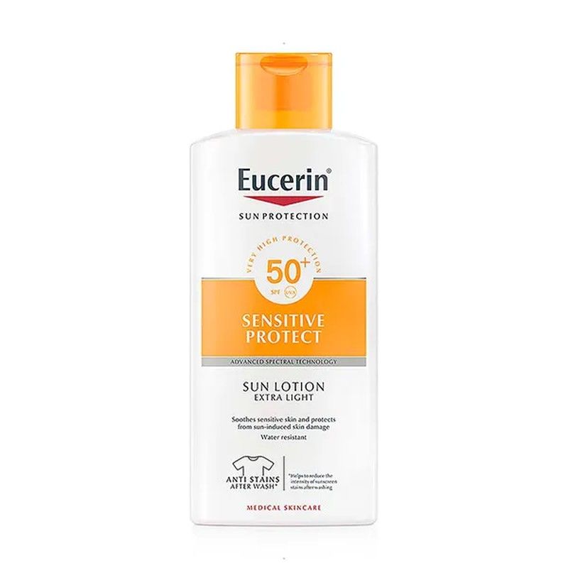 Eucerin sun body sensitive protect extra light lotion SPF 50 199723.4 ...