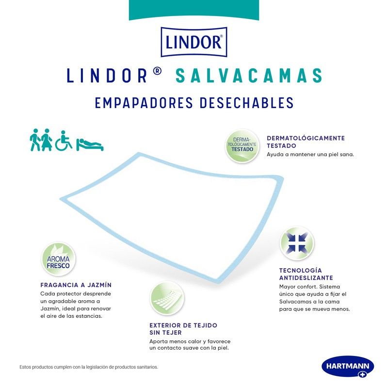 Lindor Ausonia Salvacamas 90 CM X 60 CM 15 unidades — Farmacia y ...